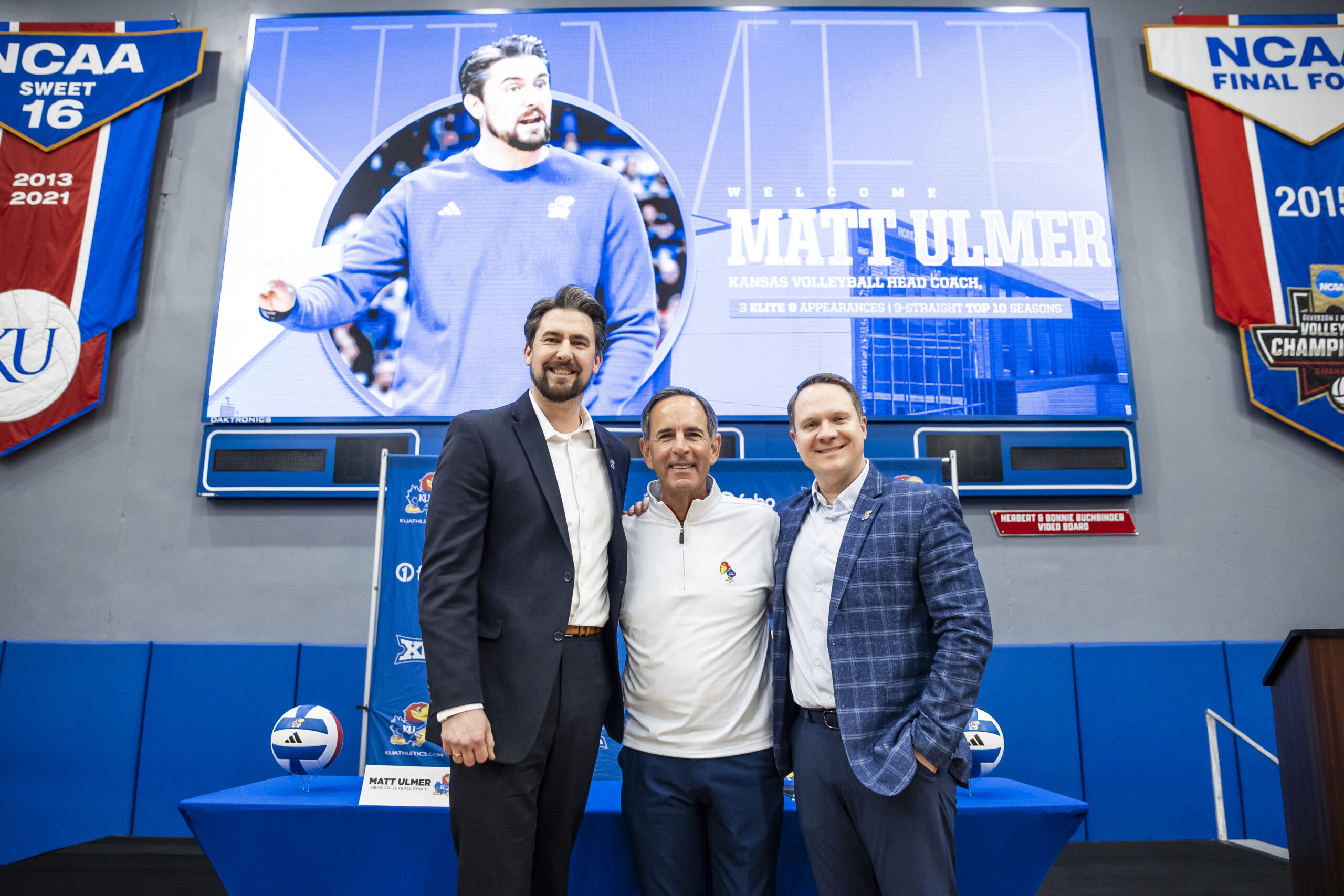 Kansas volleyball introduces next head coach with former coach offering ...